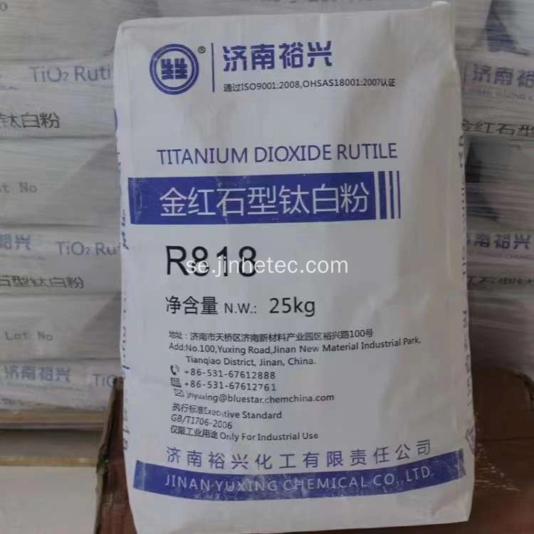 Kina Yuxing titandioxid rutil R818 Tillverkare
